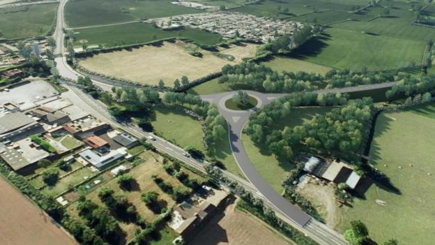 Long-awaited Banwell Bypass to cost millions more than planned - BBC News