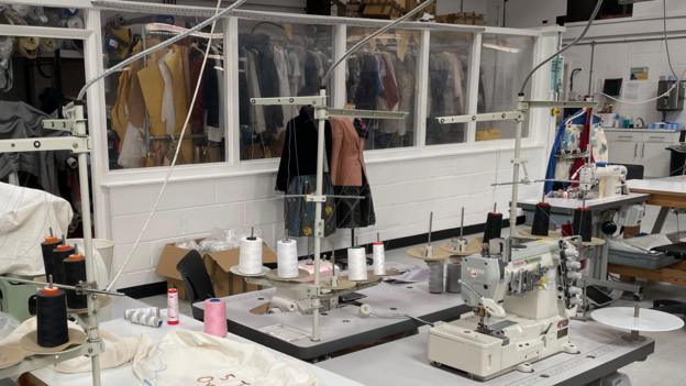 HMP Downview: The prisoners swapping crime for dressmaking - BBC News