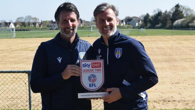 Danny Cowley: Colchester boss praises defence for manager of month ...