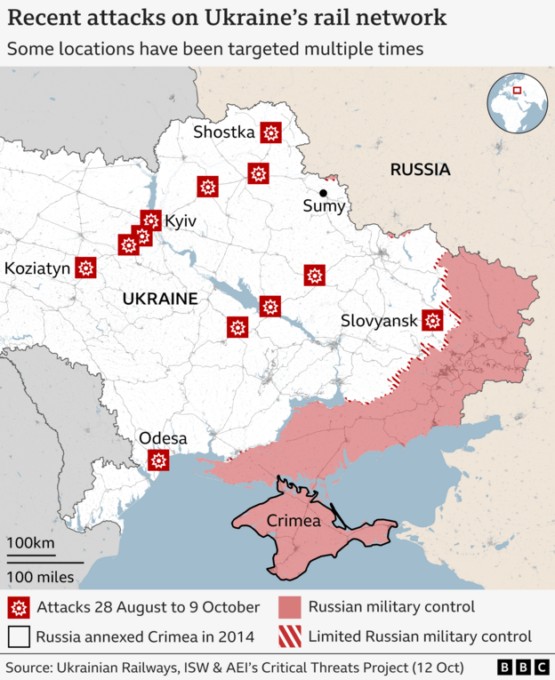 Russia intensifies strikes on Ukraine's trains in 'battle for the ...