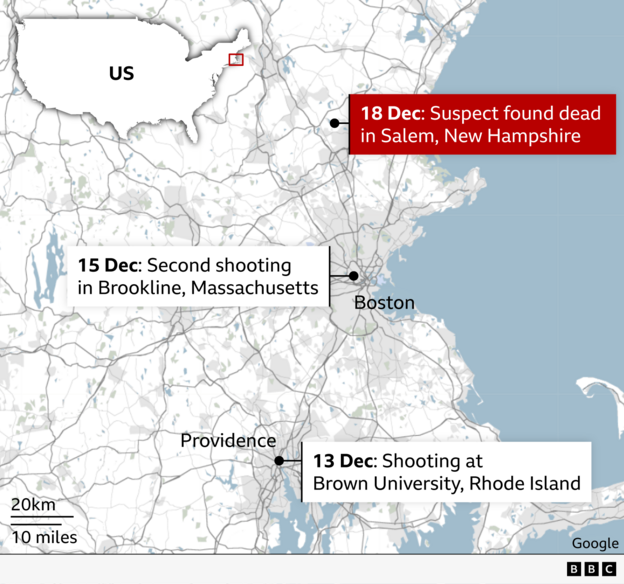 Brown University and MIT professor shooting suspect found dead, police ...