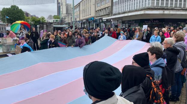 Hundreds attend national protests in Plymouth, Exeter and Truro - BBC News