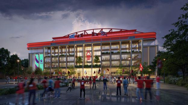 Nottingham Forest lodge plans to take ground capacity over 50,000 - BBC ...