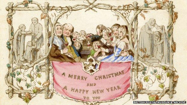 First ever Christmas card on display - BBC Newsround