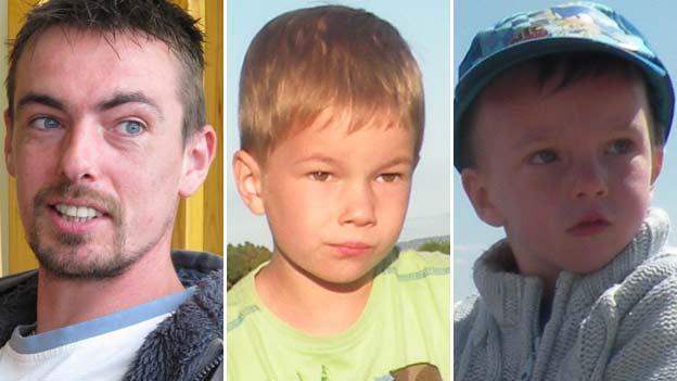 Mourners gather for brothers Ewen and Jamie Beaton - BBC News