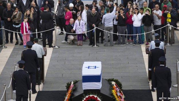 Ariel Sharon death: Israelis pay respects at Knesset - BBC News