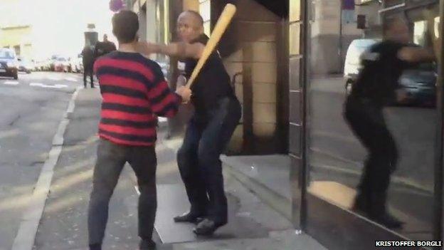 #BBCtrending: The man who provoked fights for fame - BBC News