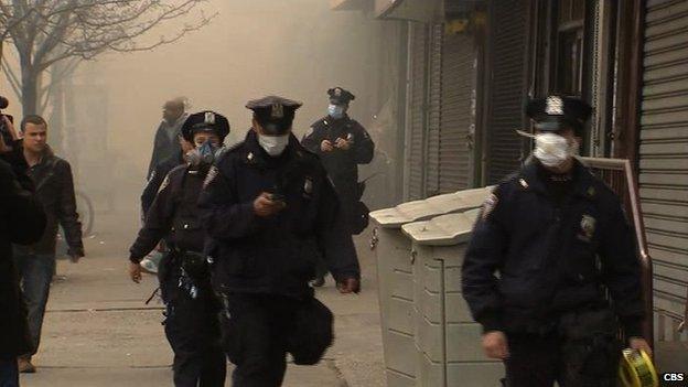 Six dead in New York City buildings collapse - BBC News