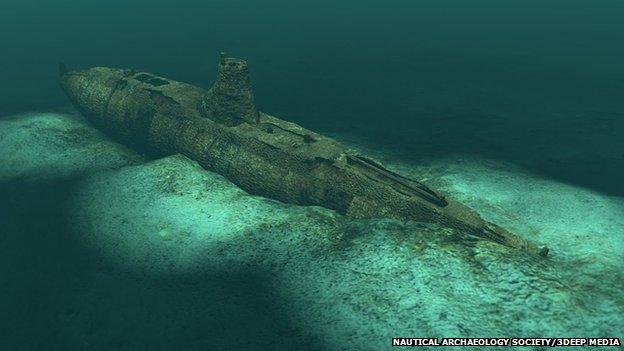 Solent submarine wreck becomes tourist attraction - BBC News