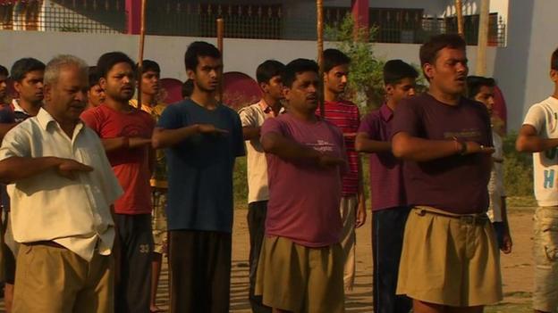 The Hindu hardline RSS who see Modi as their own - BBC News