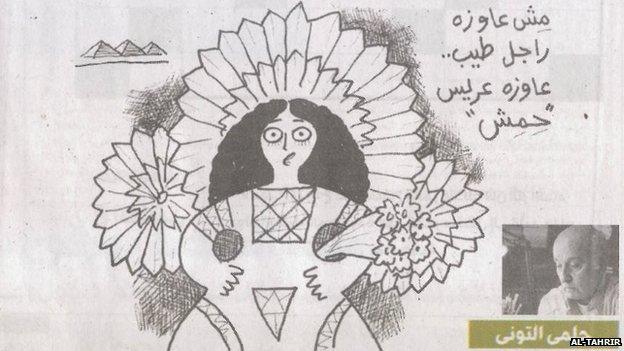 Egyptian cartoonists join presidential election battle - BBC News