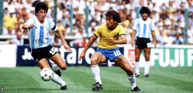 Zico's World Cup story: World class but denied on biggest stage - BBC Sport