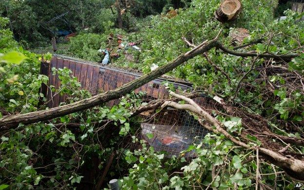 Germany storms: Six dead in North Rhine-Westphalia - BBC News