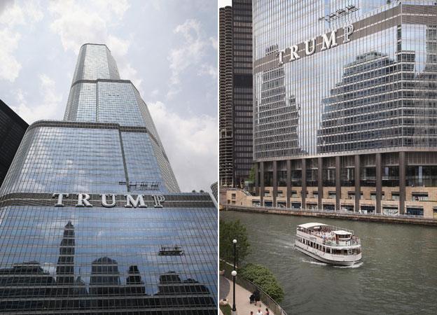 Donald Trump skyscraper sign 'tasteless' - BBC News