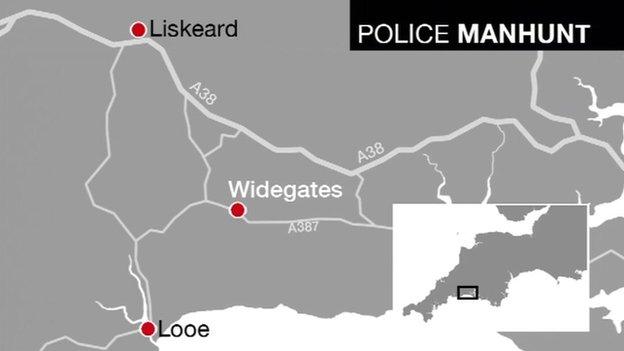 Police manhunt in Widegates for 'armed' Derrel Weaver - BBC News