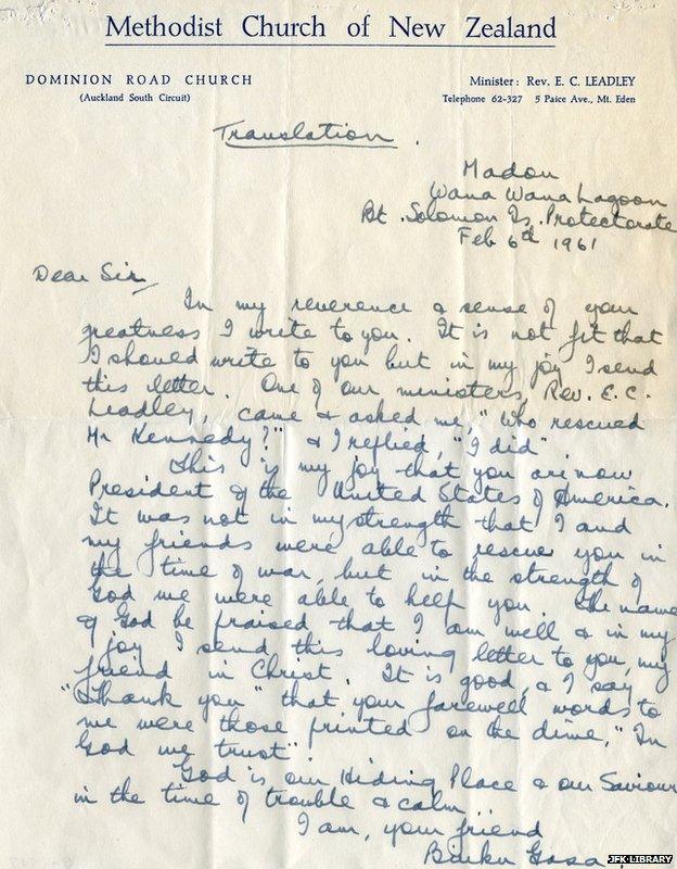 The Solomon Islanders who saved JFK - BBC News