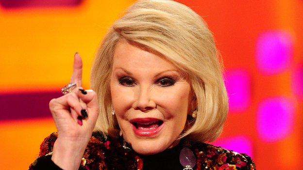 Joan Rivers' family: 'We're keeping fingers crossed' - BBC News