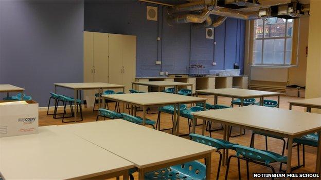 Nottingham's first free school opens in Sherwood - BBC News
