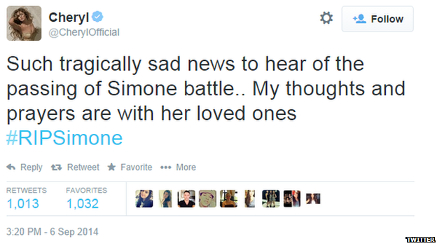 GRL singer Simone Battle's death was 'suicide by hanging' - BBC News