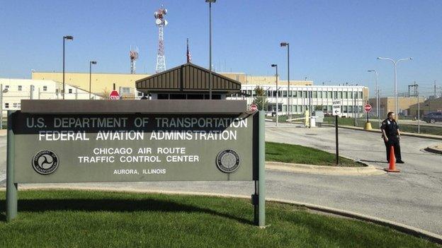 Chicago flights halted by fire 'set by air safety worker' - BBC News