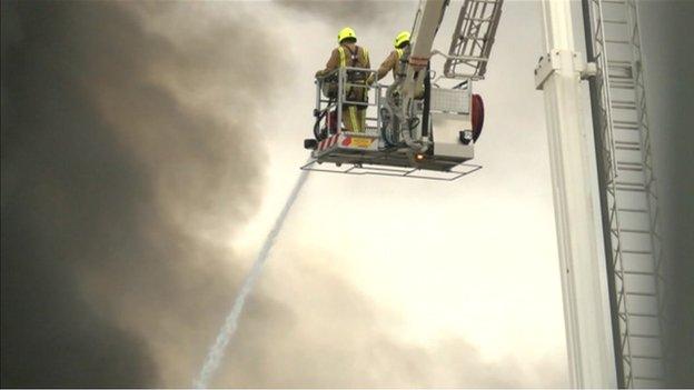 Cleartech Waste fire 'started deliberately' - BBC News