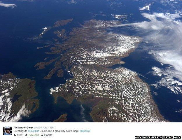 Scotland snapped from International Space Station - BBC News