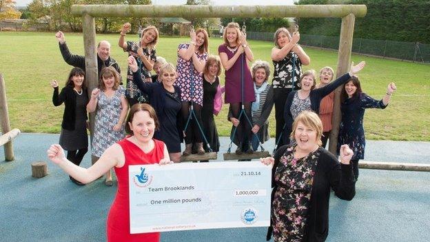 EuroMillions Raffle win for Brantham primary school syndicate - BBC News