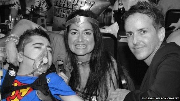 SuperJosh: Tributes to brain charity 'hero' Joshua Wilson - BBC News