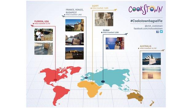Cookstown globe trotting bag loved by thousands - BBC News