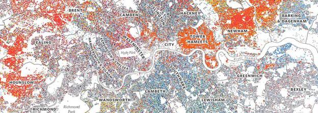12 data maps that sum up London - BBC News
