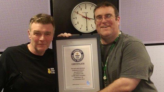Gillathon: BBC's John Gillmore's interview world record - BBC News