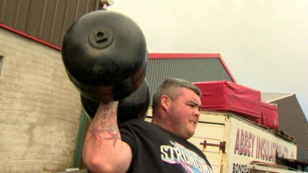 Sean O'Hagan: Living large with Ulster's strongest man - BBC News