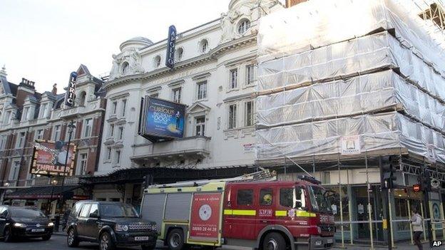 Apollo Theatre ceiling collapse: No prosecution to be brought - BBC News