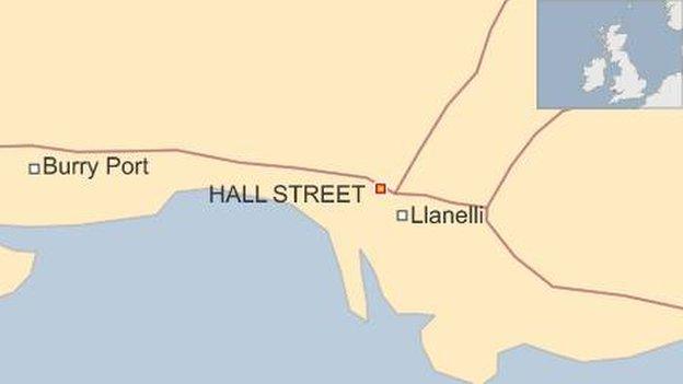 Woman traced after hit-and-run in Llanelli, say police - BBC News
