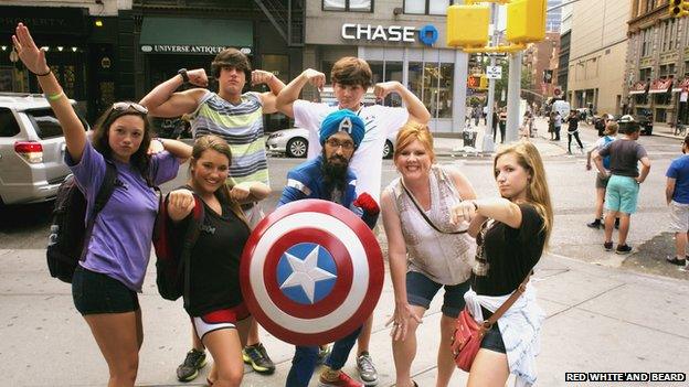 The Sikh Captain America fights racial stereotypes - BBC News