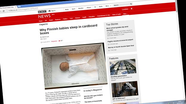 The strange case of babies sleeping in boxes - BBC News