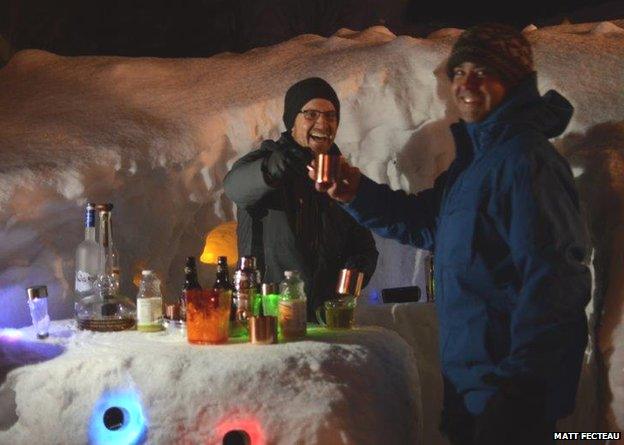 10 weird things Americans are doing in the snow - BBC News