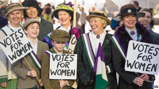 International Women's Day: Hundreds on equality march - BBC News