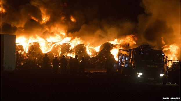 Fairglen interchange fire disrupts Liverpool Street line and A1245 ...