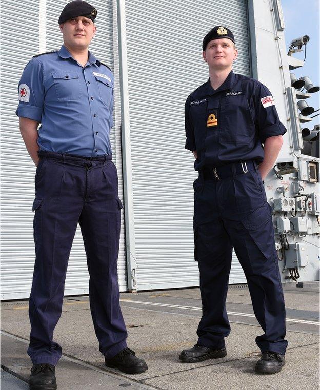 Royal Navy unveils 'modern' uniform - BBC News