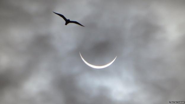 Scotland watches the partial solar eclipse - BBC News