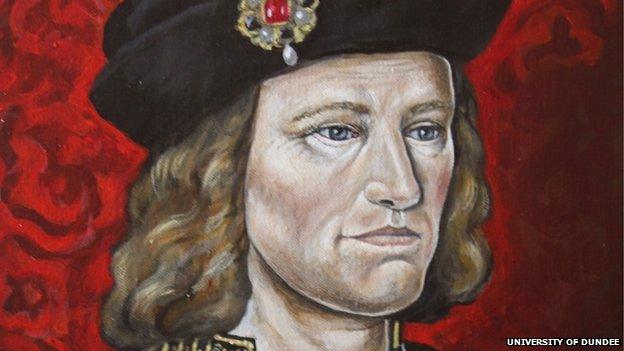 New Dundee University portrait of Richard III unveiled - BBC News