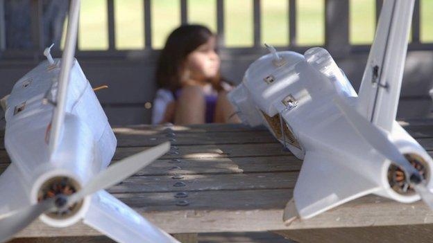 Getting aid to a war zone in a swarm of drones - BBC News