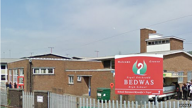 Knife recovered and pupil arrested after Bedwas school attack - BBC News