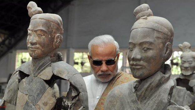 The dressing up of Narendra Modi - BBC News