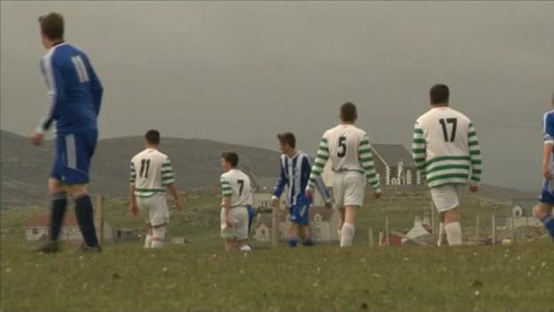 Fever pitch: A celebration of Eriskay's football pitch - BBC News