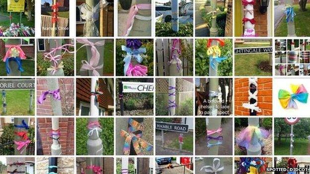 Didcot killings: Ribbon tributes spread across town - BBC News