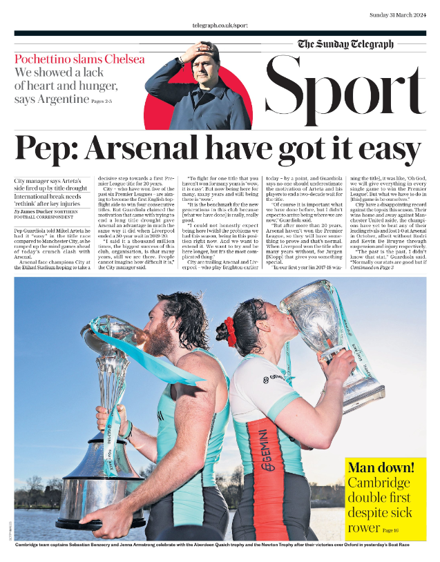 Sunday's back pages - BBC Sport