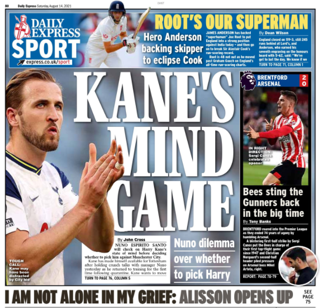 Saturday's back pages - BBC Sport