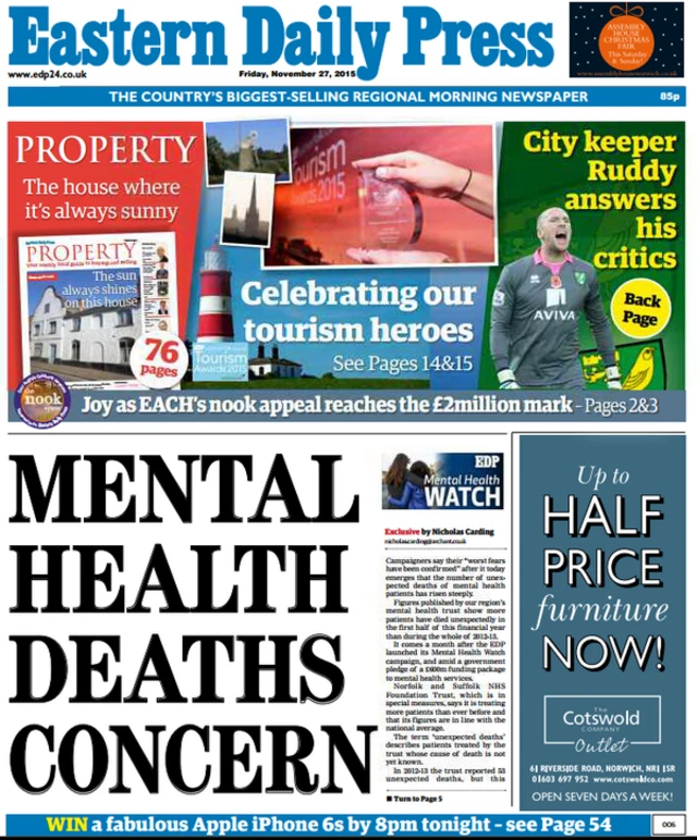 Updates for Norfolk on Friday, 27 November 2015 - BBC News